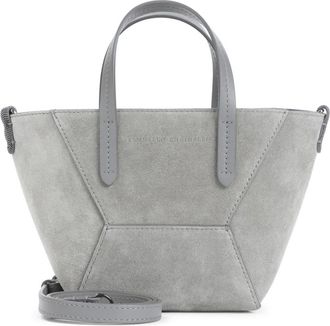 Brunello Cucinelli Femme, Sacs, Gris, Taille: ONE Size BC Duo Mini Bag