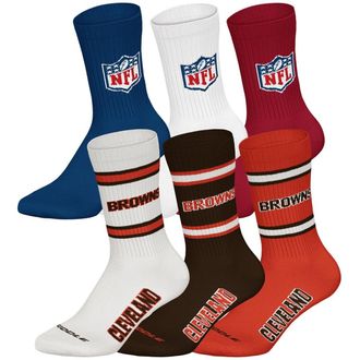 NFL unisexe Chaussettes Paquet de 6 6Pack Crew Socks