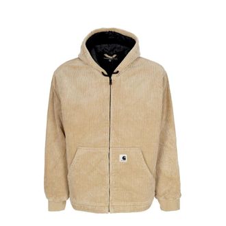 Carhartt Work in Progress Velvet Millen Jacke mit verstellbarer Kapuze - - Jackets - Damen - Braun - L
