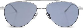 Leisure Society lunettes de soleil Lucienne &agrave; monture pilote - Argent