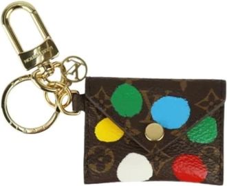 Louis Vuitton unisex, Pre-owned, Brun, Taille: ONE Size Porte-cl&eacute;s en toile Pre-owned