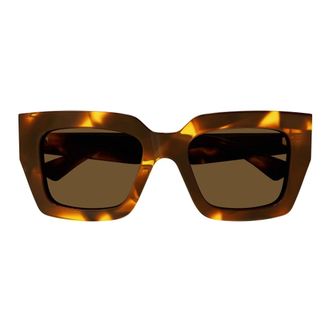 Bottega Veneta Eckige Sonnenbrille - - Accessories - Damen - Braun - ONE SIZE