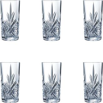 Arcoroc ARC L7256 Broadway Longdrinkglas, 280ml, Glas, transparent, 6 Stück