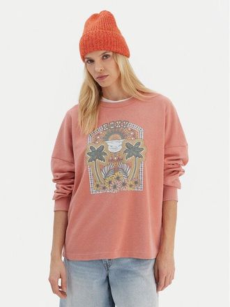 Roxy Sweatshirt ERJKT04191 Rosa Relaxed Fit