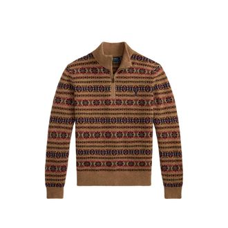 Ralph Lauren Fair Isle Half-zip Sweater