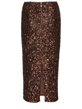 Rotate Midi Skirt - Brown