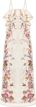 Zimmermann Femme, Robes, Beige, Taille: 32 FR Patience Frill Midi Dress