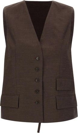 Birgitte Herskind Femme, Vestes, Brun, Taille: 42 FR Samos Vest