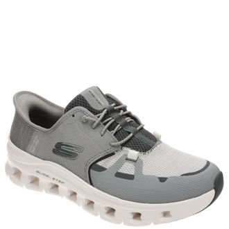 Skechers Glide-Step Pro Herren-Sneaker zum Reinschlüpfen, Grau/Anthrazit, 45 EU Weit