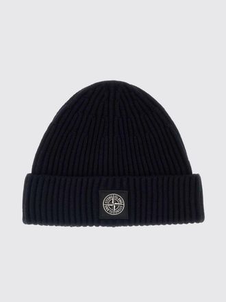 Stone Island Bonnet en laine vierge RWS c&ocirc;tel&eacute;e avec &eacute;cusson logo Compass