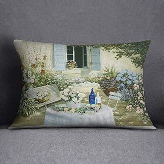 Le jardin du Lin Kissenh&uuml;llen, Cotton, Mehrfarbig, 45x45