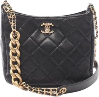 Chanel Sac bandouli&egrave;re vintage Pre-owned - Femme - Pre-owned - Noir - Taille: ONE Size