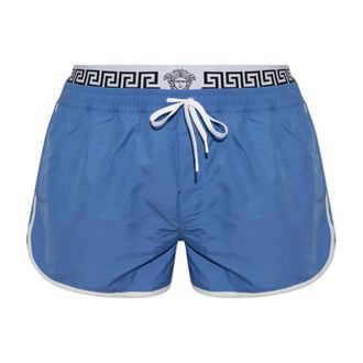 Versace Badeshorts mit doppeltem Bund - - Swimwear - Herren - Blau - S