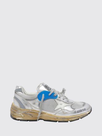Golden Goose Baskets Dad-Star en cuir et mesh avec effet us&eacute;