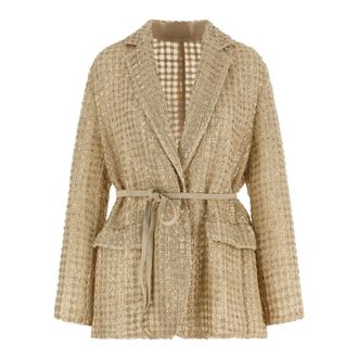 Brunello Cucinelli Damen, Jacken, Beige, SGr&ouml;&szlig;e