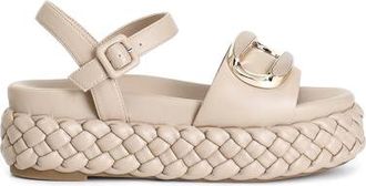 Caf&egrave;noir Sandales Gilda &Agrave; Semelle Tress&eacute;e Et Accessoires, Pour Femme, Couleur Gris, Taille 36