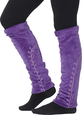 Purewonder Damen Stulpen Beinstulpen Samt Beinw&auml;rmer lw14 Lila