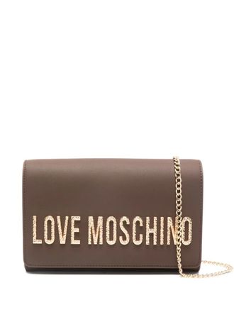 Love Moschino sac à bandoulière à logo - Marron