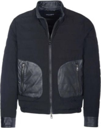 Dolce & Gabbana Herren &Uuml;bergangsjacke in Unifarben - - Jackets - Herren - Schwarzk - L