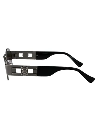 Versace 0VE2264 Oval Metal Frame Sunglasses - Gray