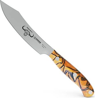 GIESSER seit 1776 - Made in Germany - Spickmesser 10 cm Spicy Orange, PremiumCut Office No 1, Officemesser, Acryl, exotisch, rostfrei, deutsches Grillmesser s