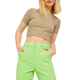 Jack & Jones Damen JXFLORIE STR SS Rib Tee JRS NOOS T-Shirt, Incense, XS