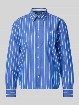 GANT Regular Fit Bluse mit Brusttasche und Label-Stitching