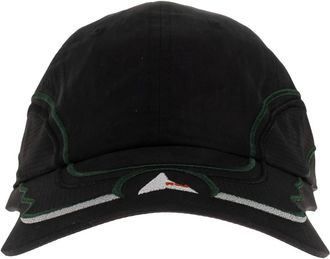 Roa Roa, unisex, Sport, Noir, Taille: ONE Size Casquette Pursuit 6 panneaux