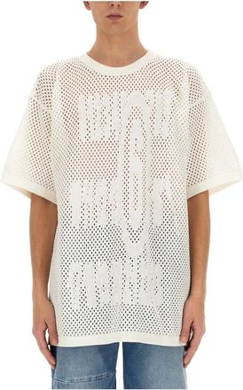 Maison Margiela Femme, Tops, Blanc, Taille: 40 FR T-shirt Num&eacute;ros &Eacute;tir&eacute;s