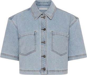 Kaffe Femme, Blouses et Chemises, Bleu, Taille: 42 FR Denim Chemises