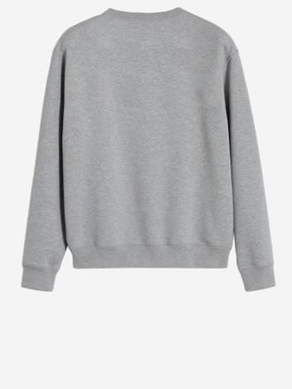 Gucci Mens Cotton Sweatshirt With Logo Grey Sweatshirts Sweater