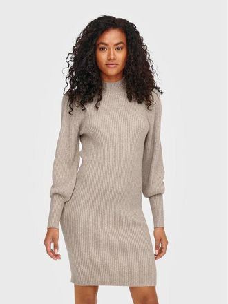 Only Strickkleid Katia 15232502 Beige Comfort Fit