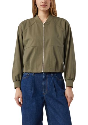 Comma Blouson aus Twill mit Faltendetails