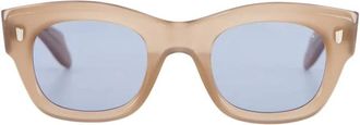 Cutler and Gross Femme, Accessoires, Beige, Taille: 50 MM Lunettes de soleil Cat Eye avec ligne de sourcils biseaut&eacute;e