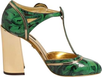 Dolce & Gabbana Femme, Chaussures, Vert, Taille: 40 EU Escarpins Vally