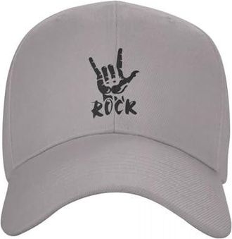 Generic Casquette de baseball personnalis&eacute;e en m&eacute;tal lourd musique rock casquette de baseball homme femme casquette de camionneur r&eacute;glable cadeau sport