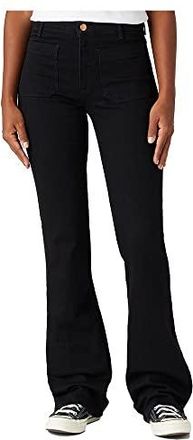 Wrangler Jean évasé pour Femme, Coupe évasée, Noir rétro, 24W x 30L