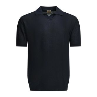Rakk&igrave; Strick-Poloshirt - - Tops - Herren - Blau - 2XL