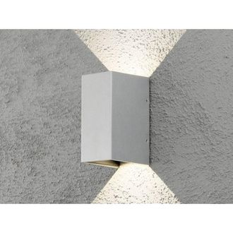 Konstsmide led Außenwandleuchte cremona Up and Down Höhe 17cm, Grau