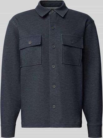 Guess Regular Fit Hemdjacke aus elastischem Viskose-Mix