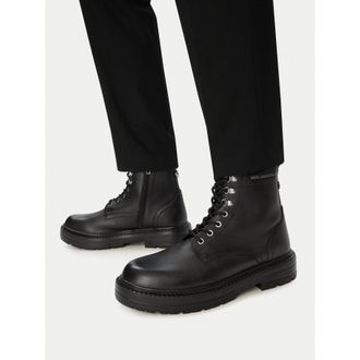 Karl Lagerfeld Schn&uuml;rstiefeletten KARL LAGERFELD Miles KL10255 Schwarz