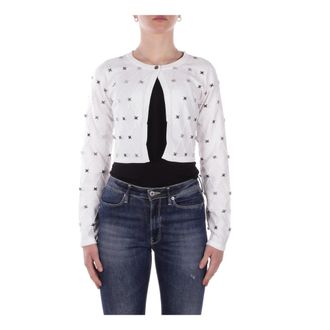 John Richmond Button-front Logo Cardigan - - Knitwear - Damen - Wei&szlig; - XL