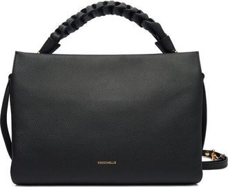 Coccinelle Handtasche M250 Boheme Grana Double E1 M50 19 02 01 Schwarz