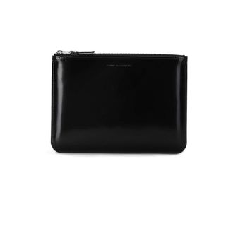 Comme Des Gar&ccedil;ons Logo-Geldb&ouml;rse mit Top-Rei&szlig;verschluss - - Accessories - Herren - Grau - ONE SIZE