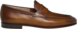 Santoni Homme, Chaussures, Brun, Taille: 44 1/2 EU Penny Loafer