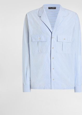 Dolce & Gabbana Striped Cotton Martini Shirt - Mann Hemden n/d 37