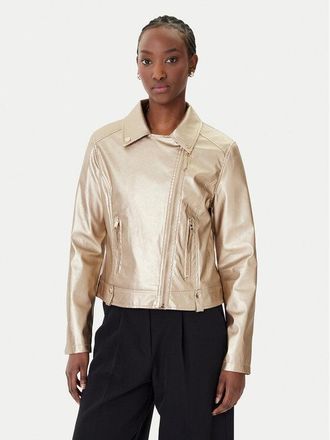 Rinascimento Rinascimento Jacke aus Kunstleder CFC0124665003 Goldfarben Regular Fit