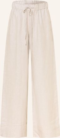Lilienfels Lilienfels Marlenehose Aus Leinen beige