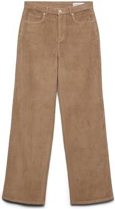 Vero Moda Jean VMTESSA pour Femme, Coupe Large, Taille Haute, Gris Clair, 31W / 32L