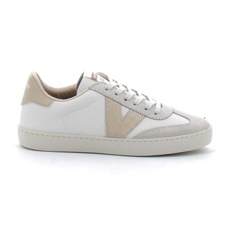 Victoria Femme, Chaussures, Blanc, Taille: 38 EU Baskets Blanches &agrave; Lacets et Bas Profil